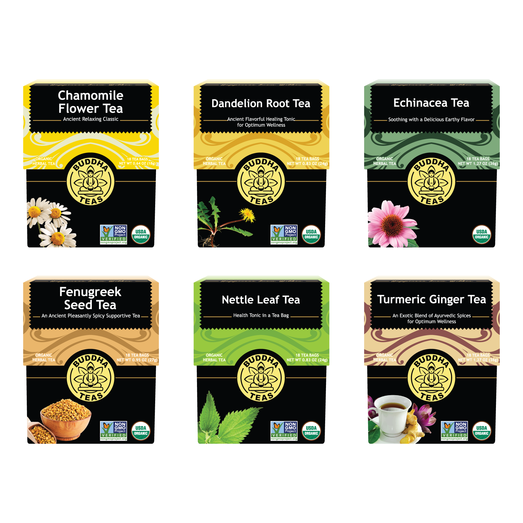 Buy Digestive Support Six Pack: Organic & Plastic-Free Tea Bags ...
