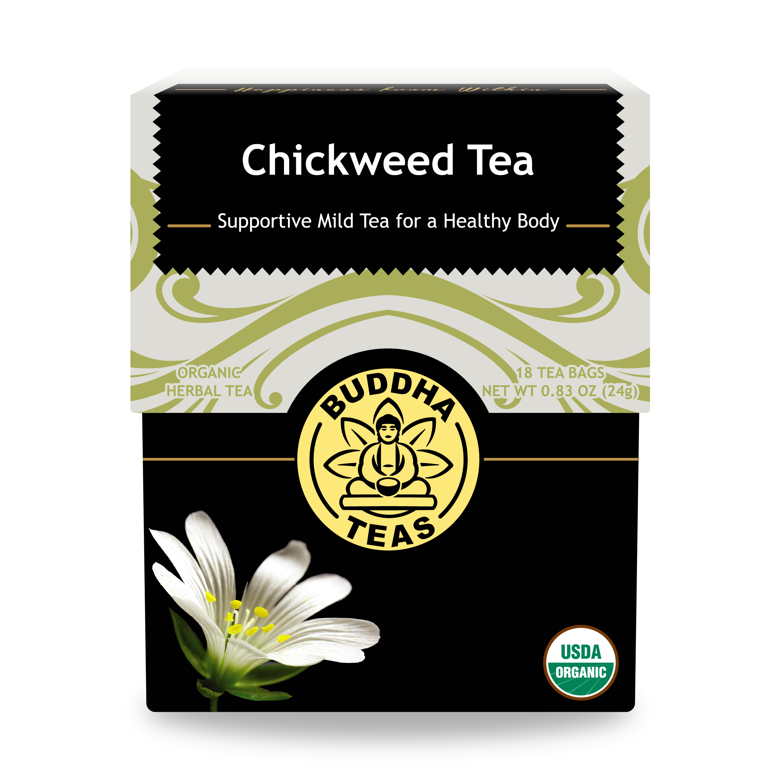 Buy Chickweed Tea: Organic & Plastic-Free Tea Bags | Buddha Teas